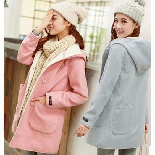 women korean woolen winter coat Female fashion jacket | Shopee Malaysia