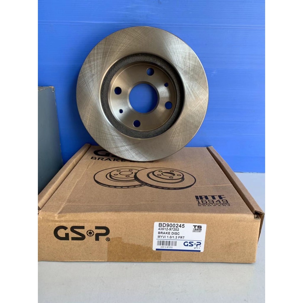 GSP PERODUA MYVI 1.0 1.3 FRONT BRAKE DISC ROTOR (1 SET) | Shopee Malaysia