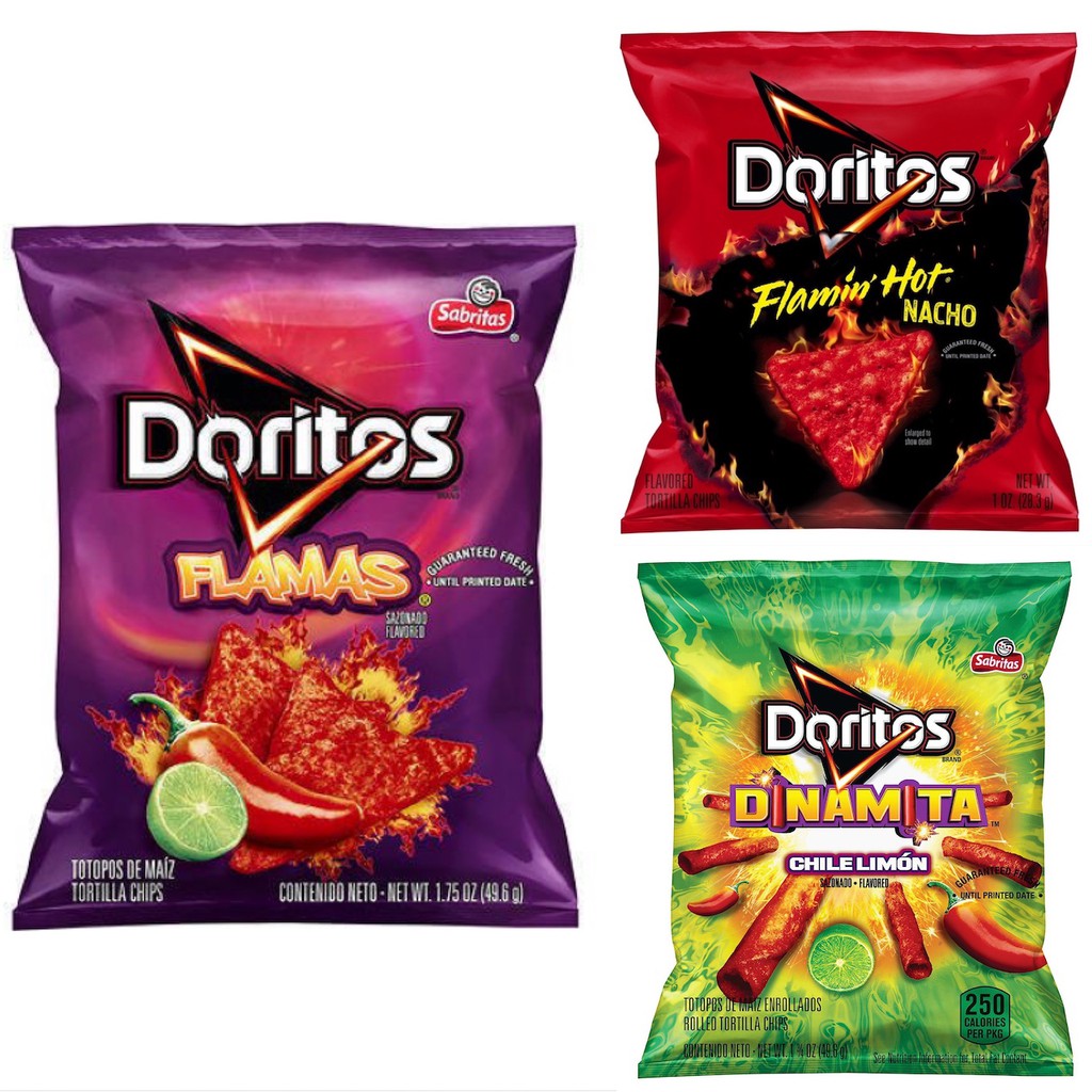 DORITOS Flamas Tortilla Chips/ FLAMIN' HOT® Nacho Flavored Tortilla ...