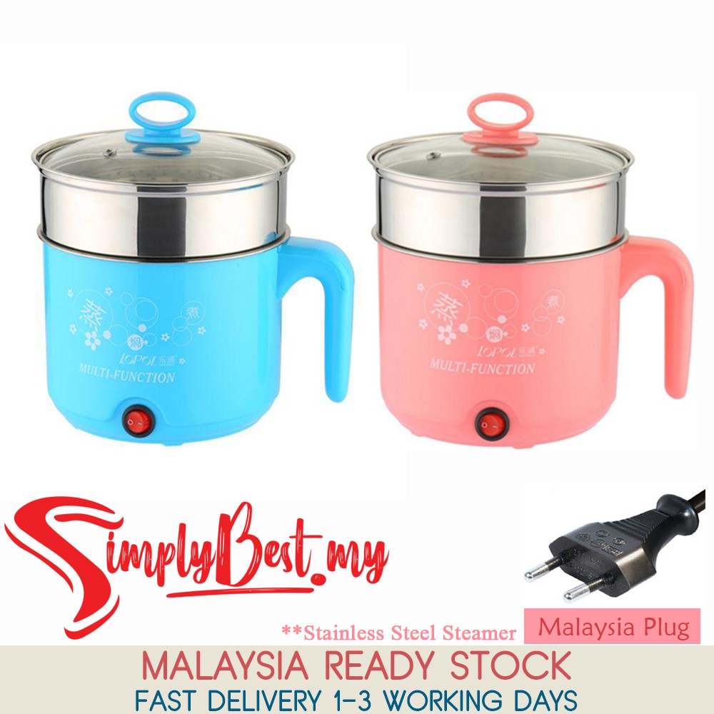 SIMPLYBEST Portable Mini Electric Cooker Mini Cooker Stainless Steel ...