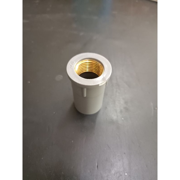 PVC Fitting PT Elbow, Socket & Tee (Brass Threaded)1/2" Penyambung Paip ...