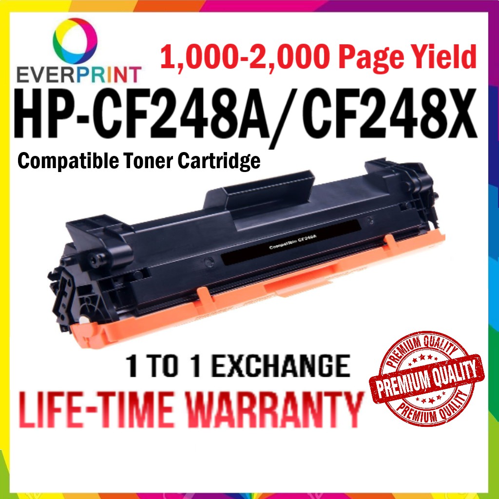 HP CF248A CF248X 48A 48X CF248 Compatible Laser Toner Cartridge Black ...