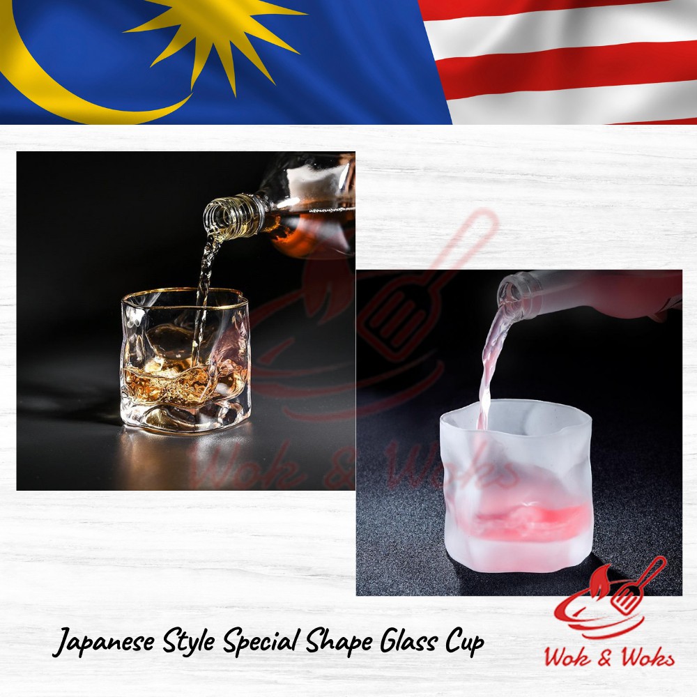 Japan Style Special Shape Glass Cup / Cawan Kaca Bentuk Khas Gaya Jepun ...