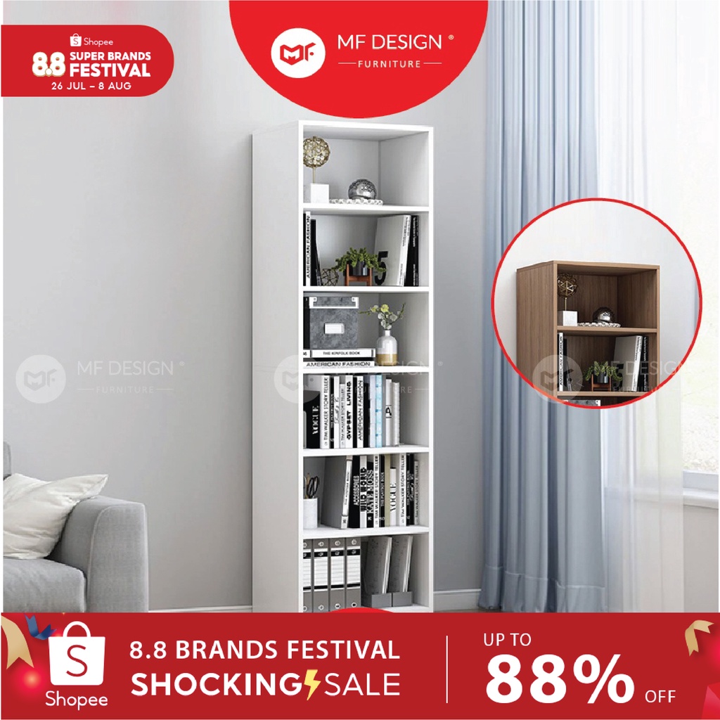 (Ready Stock) MF Design Aspea rak buku almari buku rack bookshelf book ...