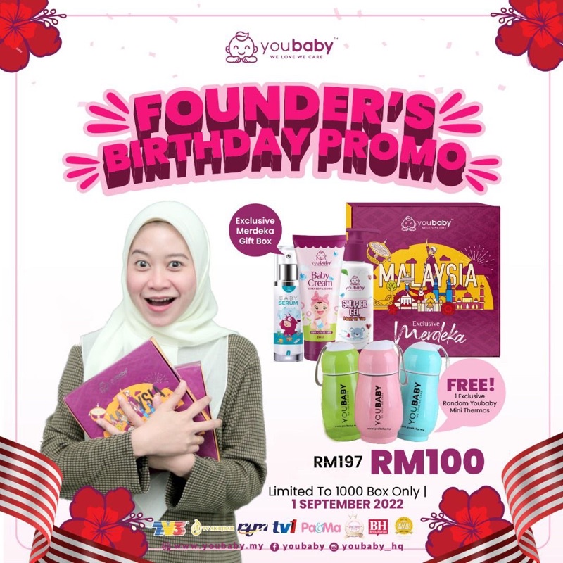 🔥Free Shipping Sabah🔥 Youbaby Merdeka Gift Box 3in1 RM115 (ID ...