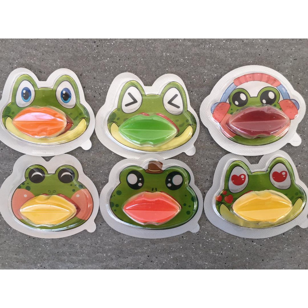 8 Pcs Wakaka Frog Froggie Cartoon Lips Lip Gummy 8g Each HALAL (LOCAL ...