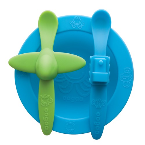 The Oogaa Mealtime Set (Blue) | Shopee Malaysia