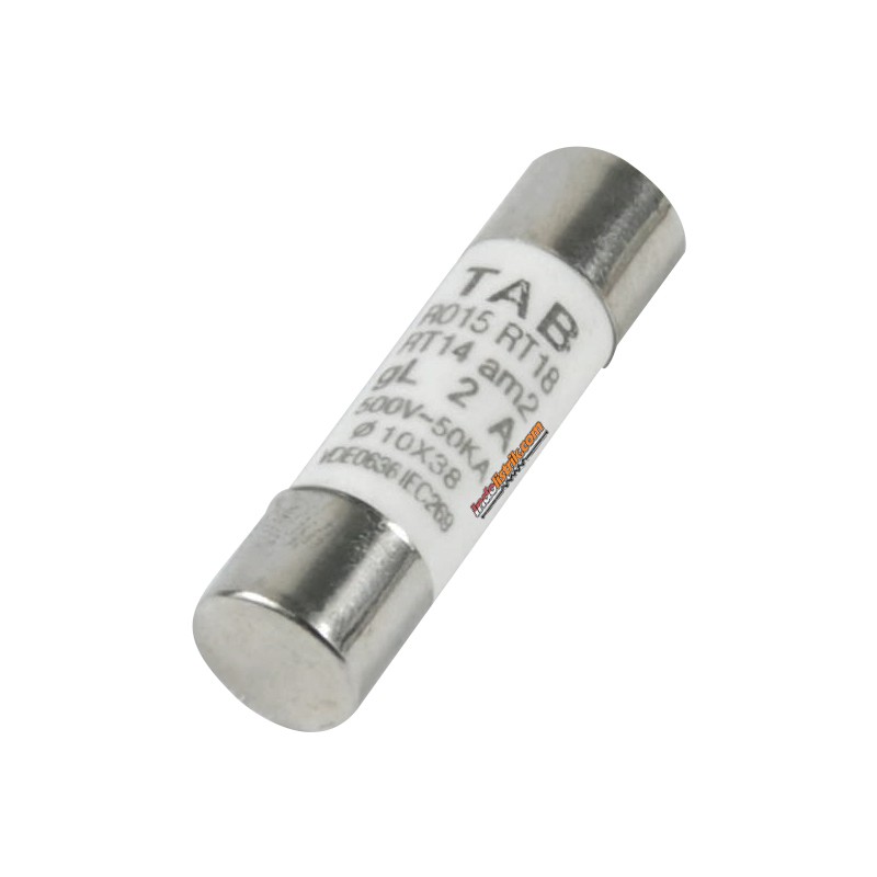Fuse Cylinder Fuse 10x38 HRC 2 Ampere TAB | Shopee Malaysia