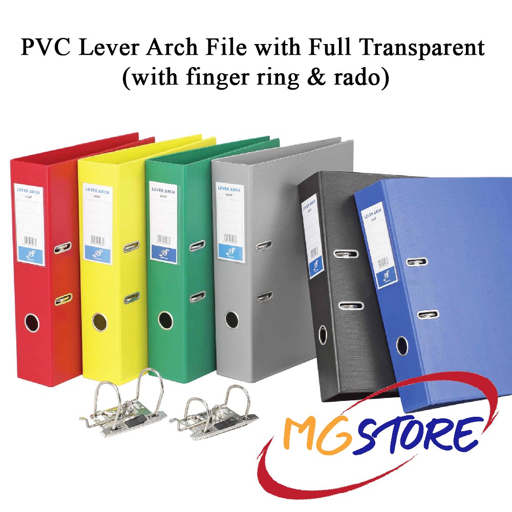 408F PVC Lever Arch File with Full Transparent | Shopee Malaysia