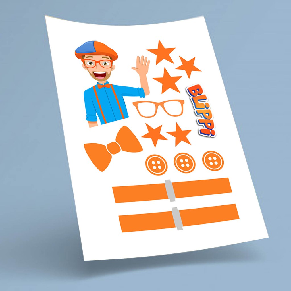 BLIPPI CUSTOM NAME & AGE [JPEG FORMAT/FILE] [CAKE TOPPER] [PRINT ...