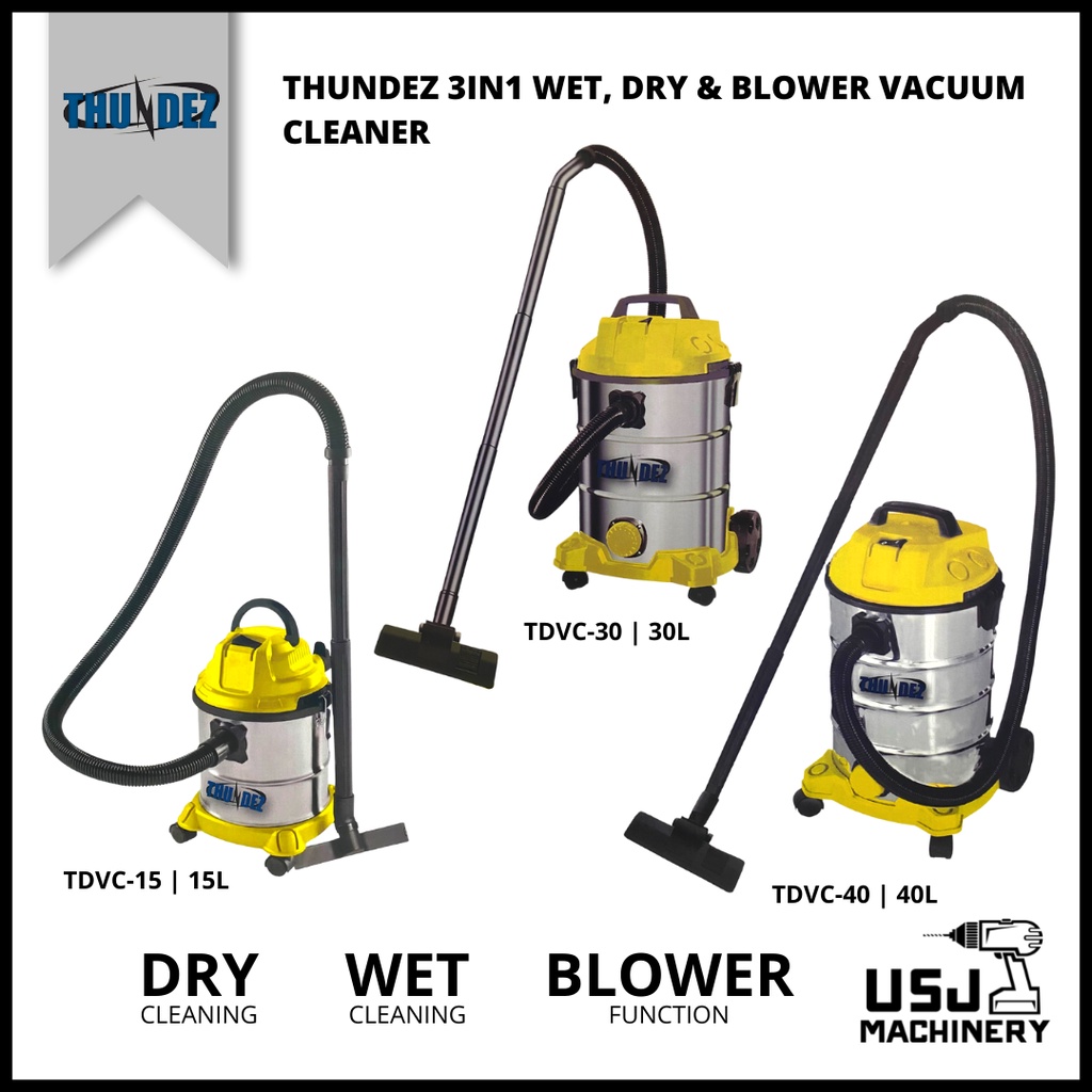 Thundez 15l 30l 40l 3in1 Wet Dry And Blower Vacuum Cleaner 6 Months