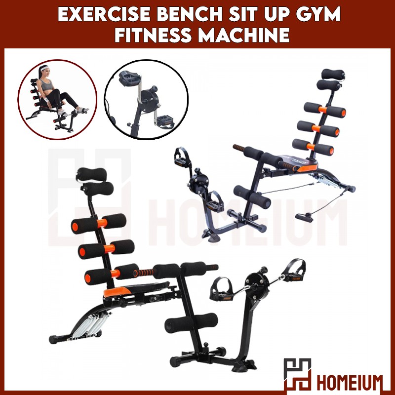 (READY STOCK) 6 Six Pack Care Exercise Bench Sit Up Gym Fitness Machine ...