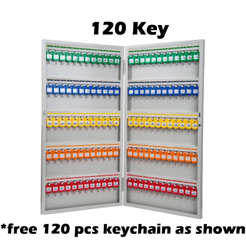 Wall Mount Key Lock box Key Cabinet for 120 Key Box 24 pcs Cabinet 48 ...