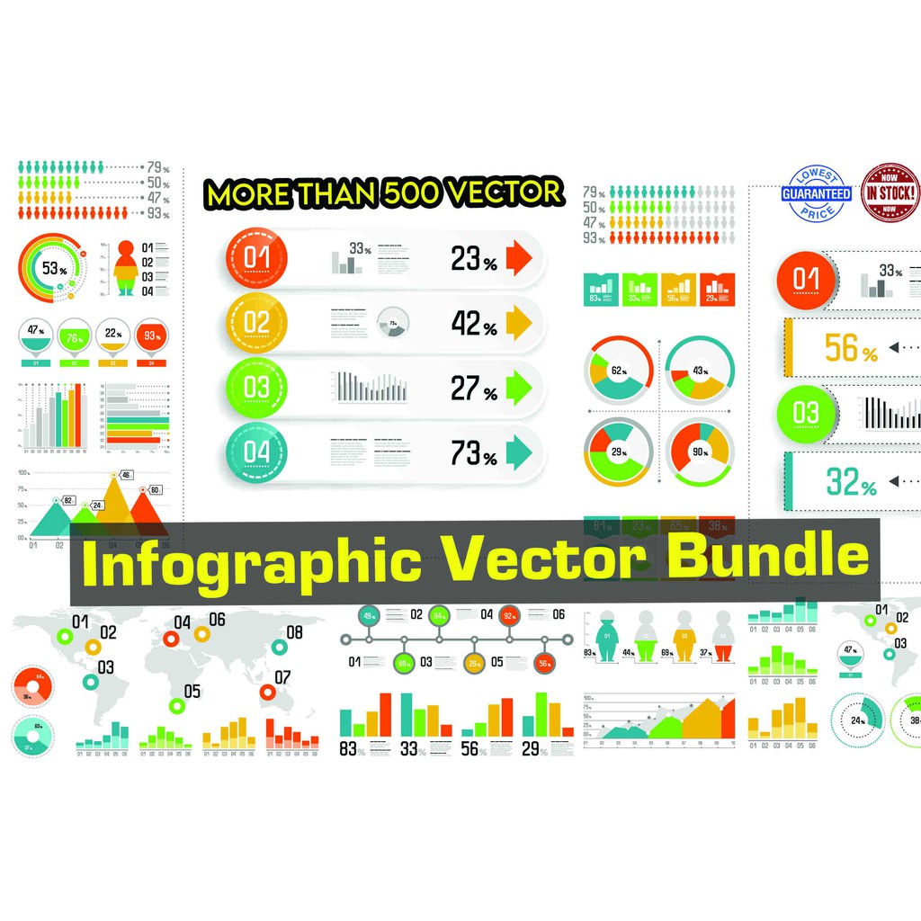 Infographic Vector collection for designing | Shopee Malaysia