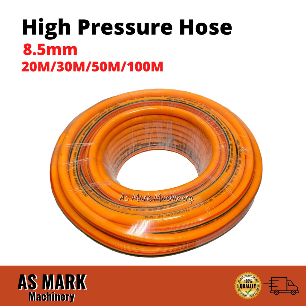 High Pressure Hose Air Compressor Water Plunger Pump Usage 50m/100m *8. ...