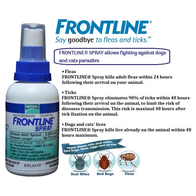 Ubat Kutu Spray / Frontline Spray | Shopee Malaysia