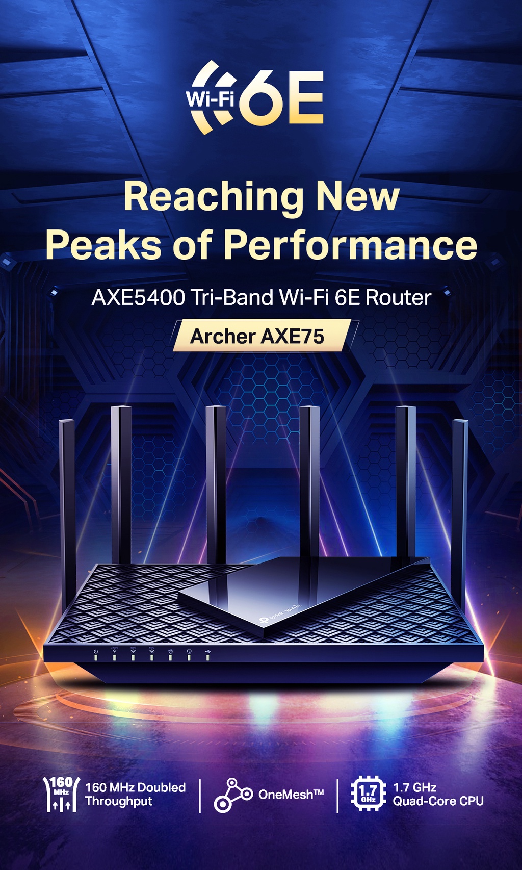 TP-Link AXE5400 Tri-Band Gigabit Wi-Fi 6E (New 6GHz band) OneMesh ...