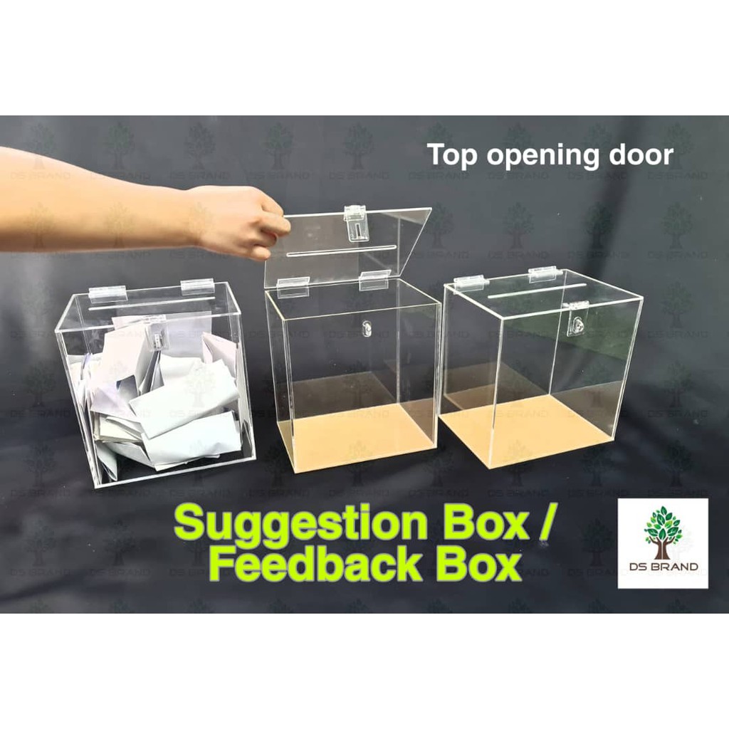 Suggestion Box / Feedback Box / Peti Cadangan / Charity Box | Shopee ...
