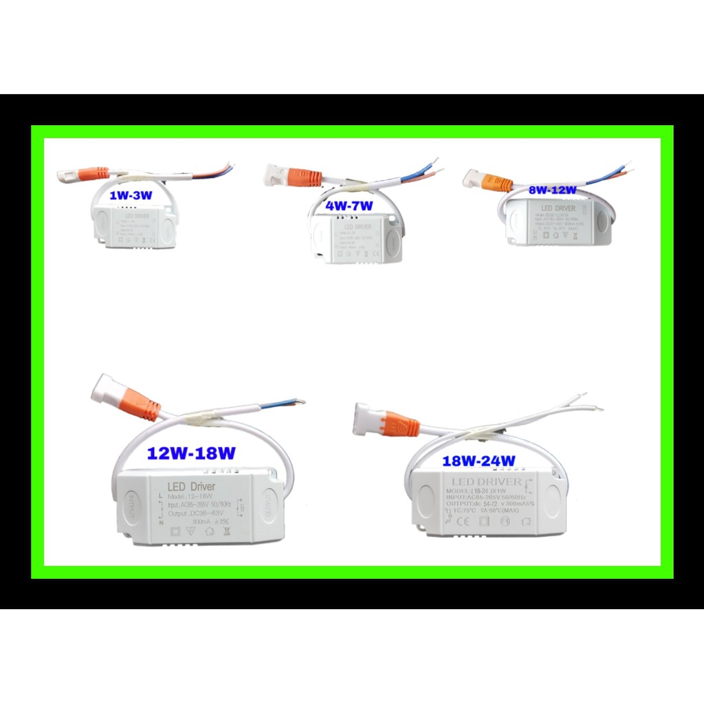 The Valued Buy - Led driver penggantian bekalan kuasa 1W-3W 4W-7W 8W ...