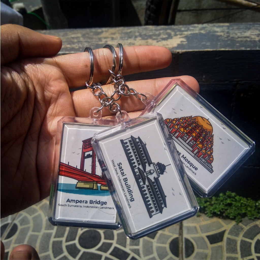 GANTUNGAN Iconic Keychains Of Typical Buildings Throughout Indonesia ...
