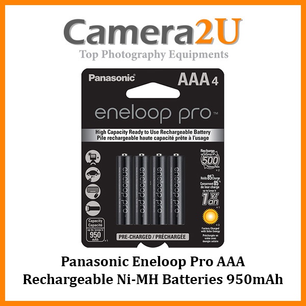 Panasonic Eneloop Pro Aaa Rechargeable Ni Mh Batteries 950mah 4 Pack