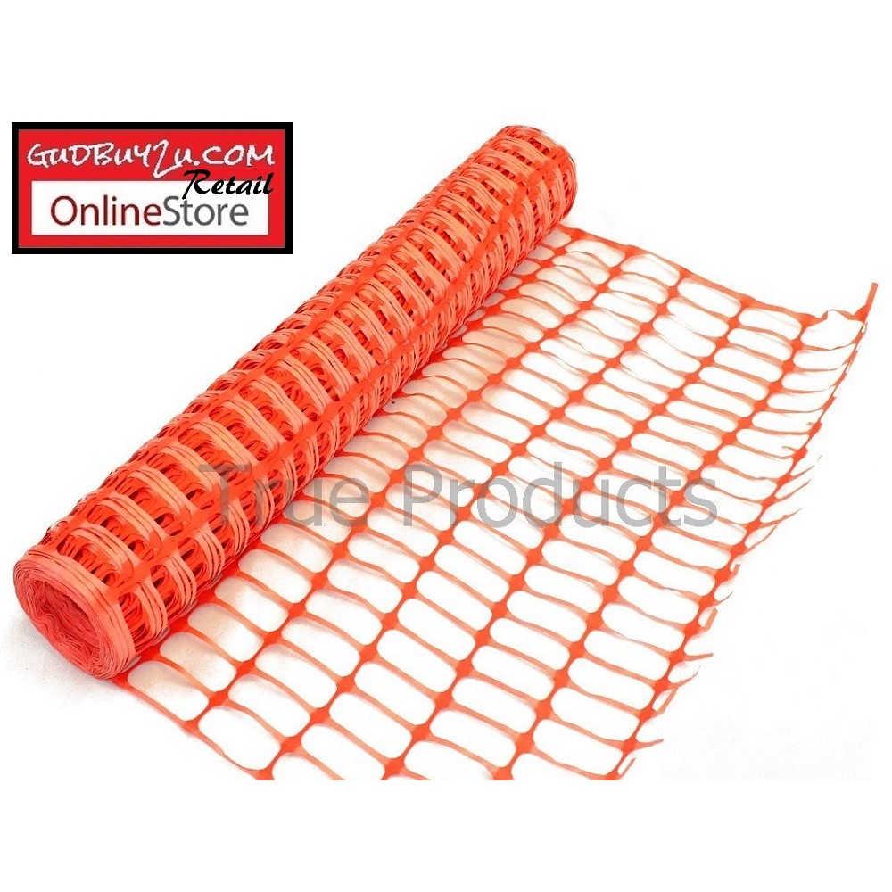 9KG HEAVY DUTY SAFETY NET ORANGE NETTING FENCE BARRIER JARING PVC OREN ...
