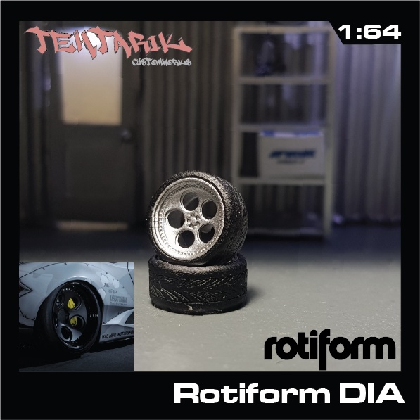 Rotiform DIA Resin Rims 1:64 Scale 10mm | Shopee Malaysia