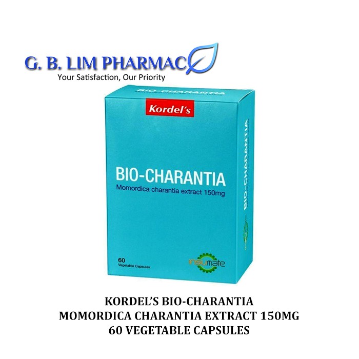 KORDEL'S BIO-CHARANTIA MOMORDICA CHARANTIA EXTRACT 150MG 60 CAPSULES ...