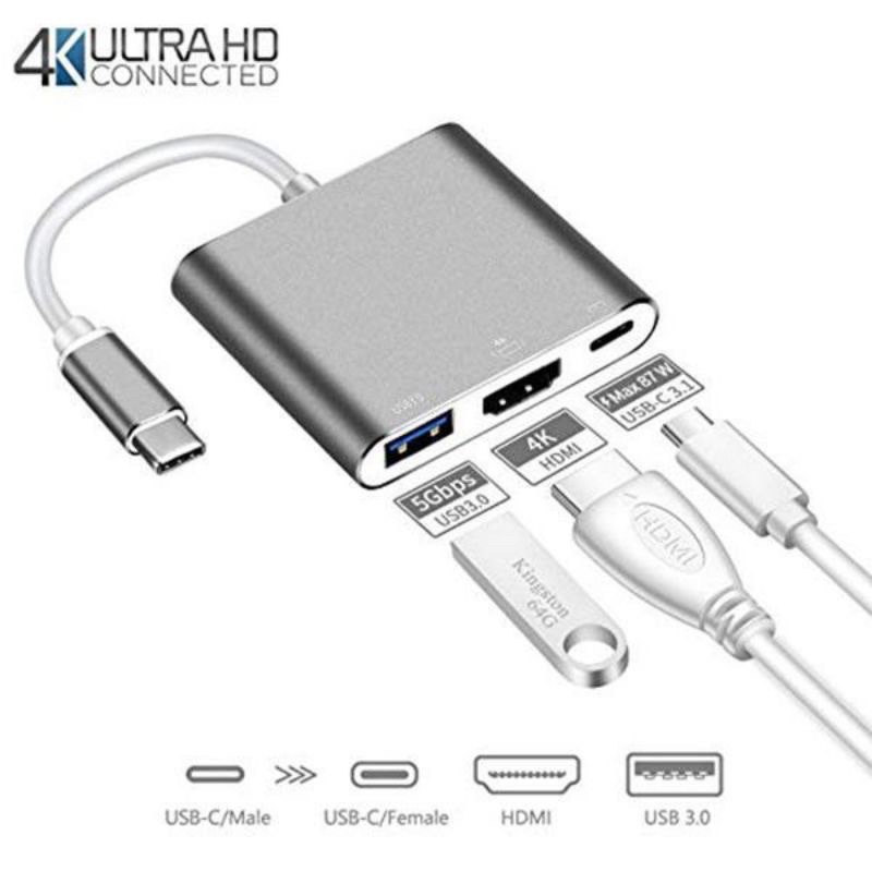 USB-C DIGITAL AV MULTIPORT ADAPTER | Shopee Malaysia