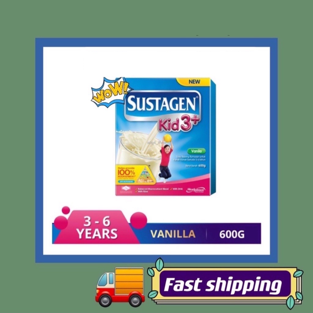 Sustagen Kid 3+ vanilla (600g) EXP 1/2024 | Shopee Malaysia