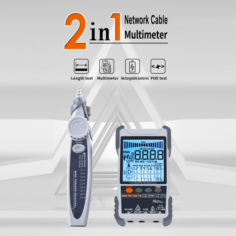 ET616/ET618 Network Cable Tester with LCD Display Analogs Digital ...