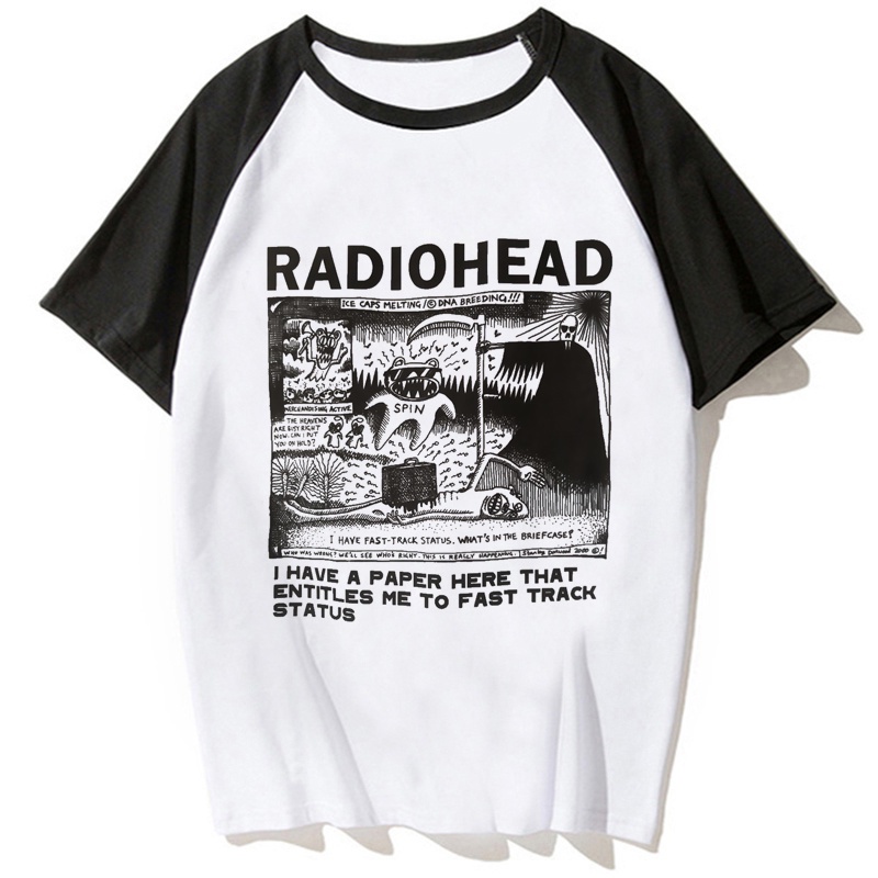 Radiohead clothing male anime graphic manga t shirt aesthetic top tees ...