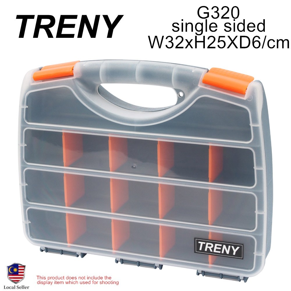 TRENY Plastic Tool Boxes Storage Case Small Nuts Bolts Screws Parts ...