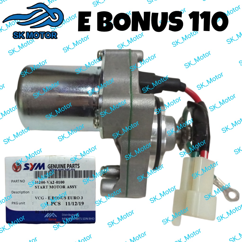 SYM E BONUS 110 / EURO 3 Original Starter Motor Assy Startor Motor ...
