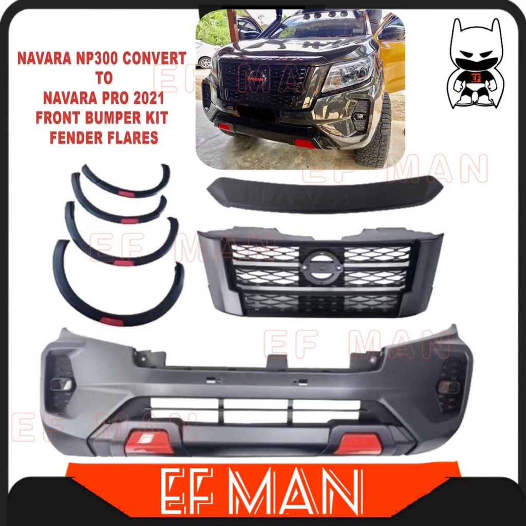 Nissan Navara Np300 Convert Navara Pro4x Body Kit Accessories Front ...
