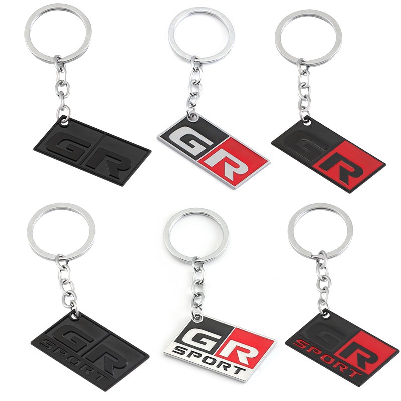 Car GR Sport Keychain GR Key Ring Chain Holder for Toyota HV YARiS ...