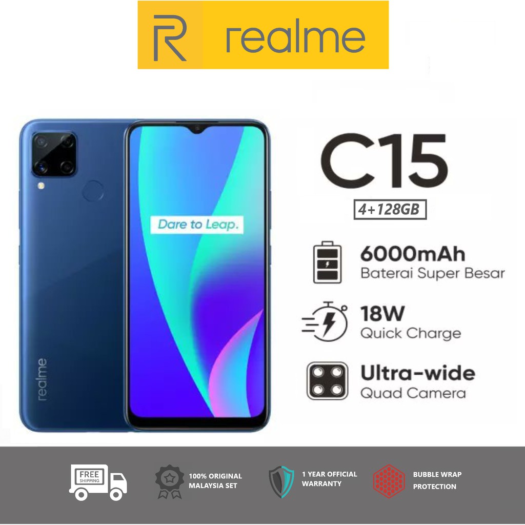 Realme C15 Original Realme Malaysia [ready stock] 6000MAH BATTERY ...