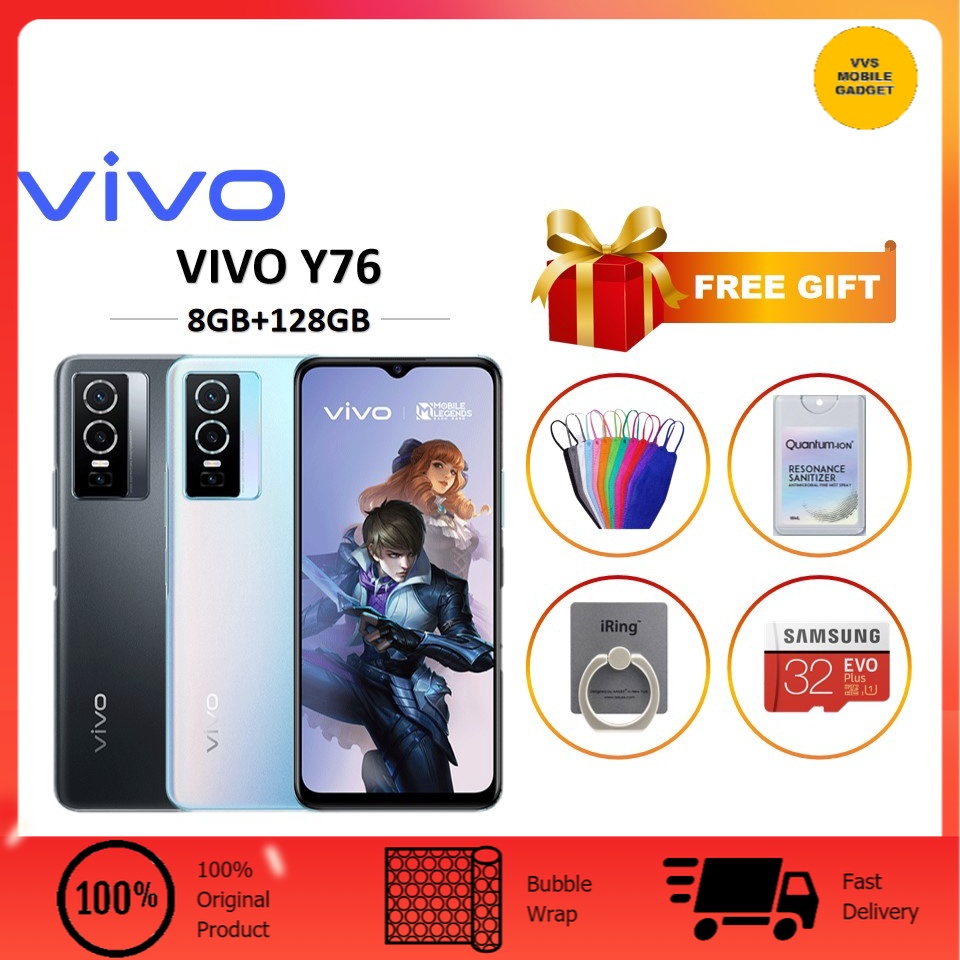 vivo Y76 5G [8+4GB RAM l 128GB ROM] 🎁Original vivo Malaysia | Shopee Malaysia