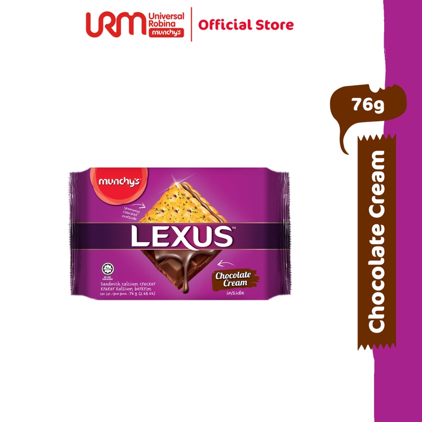 Munchy's LEXUS Sandwich Biscuit - Chocolate (76g) | Shopee Malaysia