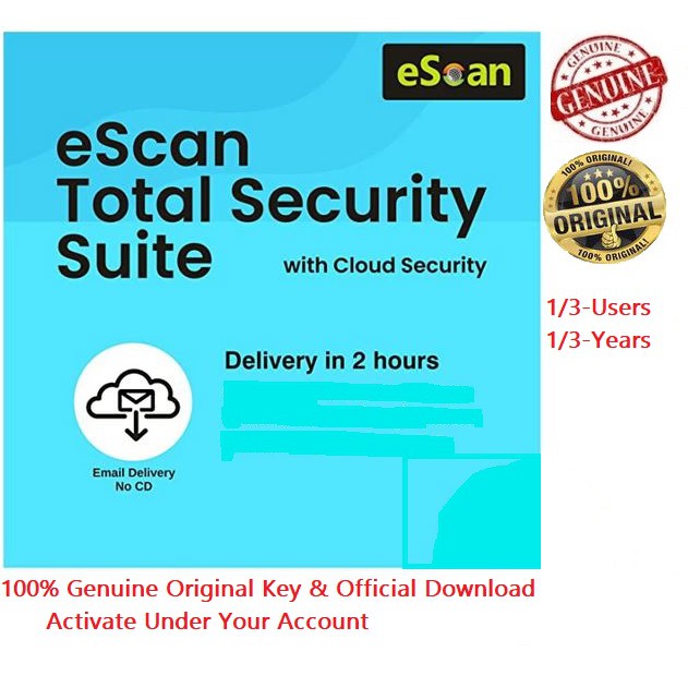 eScan Total Security Suite with Cloud Security Latest Version For ...