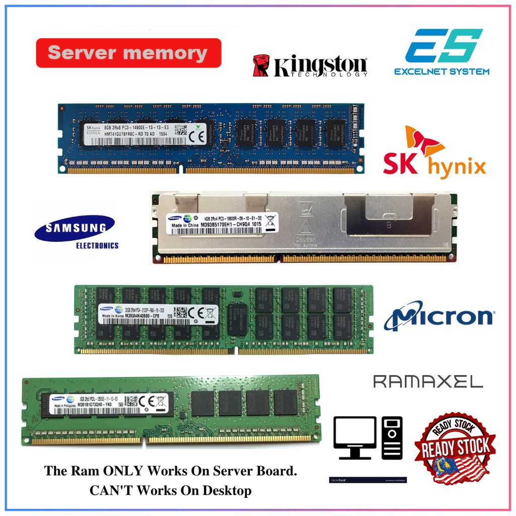 DDR3 RAM | ECC MEMORY | 2GB/4GB/8GB/16GB | SERVER | Shopee Malaysia