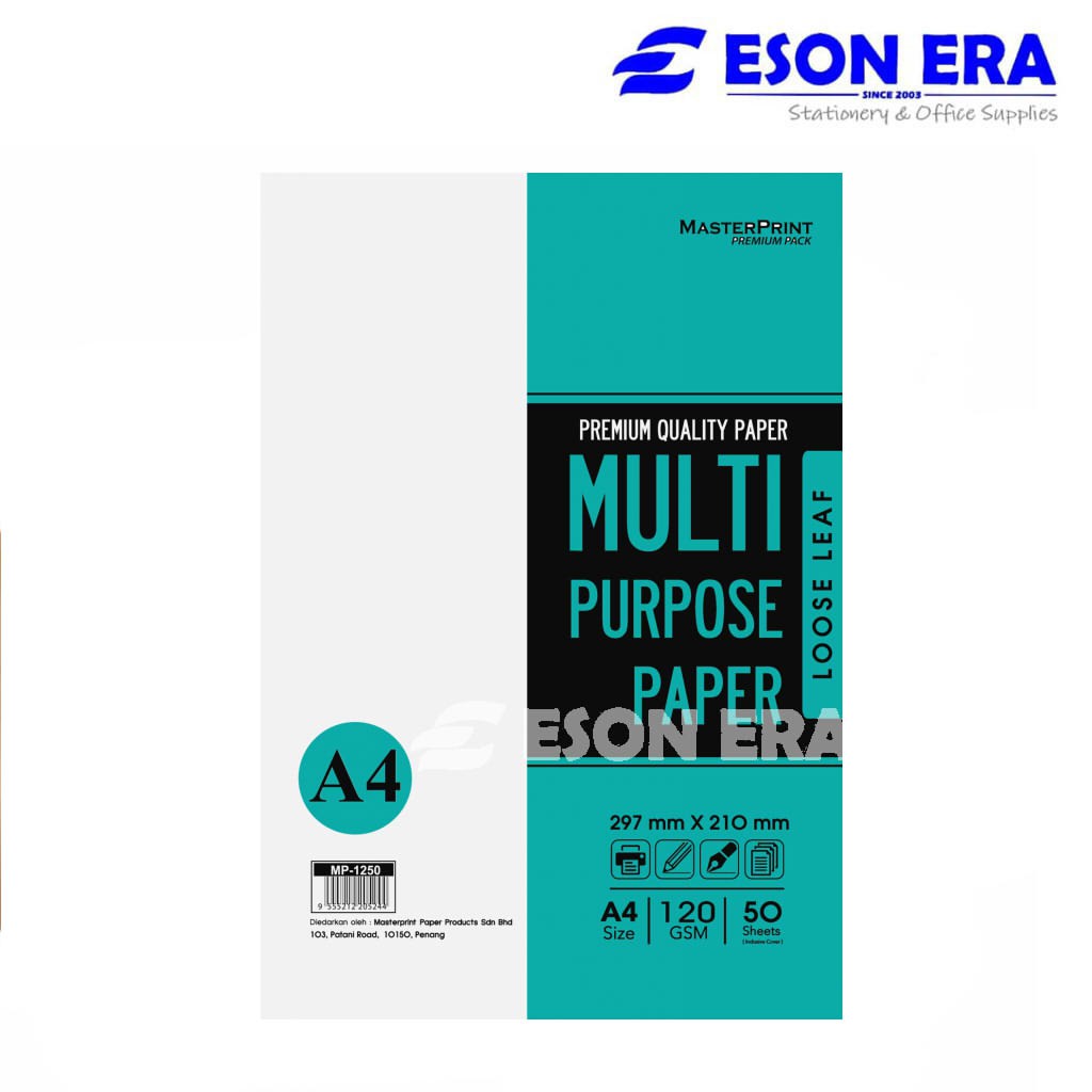 Masterprint A4 Multi Purpose Paper 70gsm / 80gsm / 100gsm / 140gsm ...