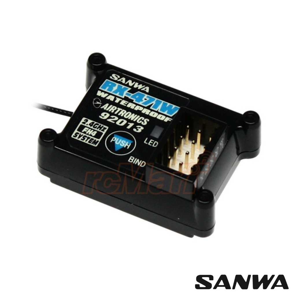 Sanwa 2.4GHz RX-471W FH4 Waterproof Receiver # 107A41131A FHSS3 / FHSS4 | Shopee Malaysia