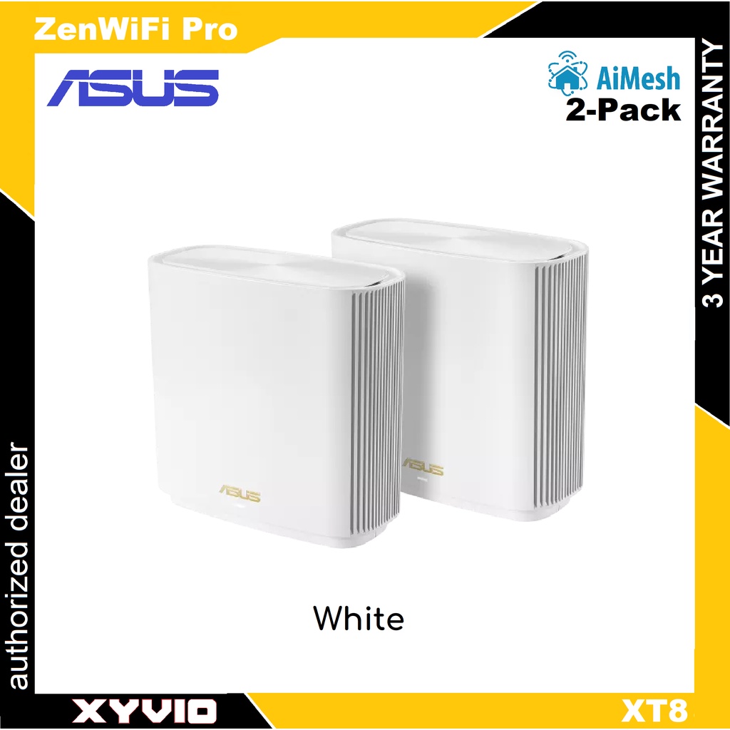 ASUS ZenWiFi Pro XT8 AX6600 Mesh Router Tri-band WiFi 6 Router Whole Home Mesh AiMesh WiFi ...