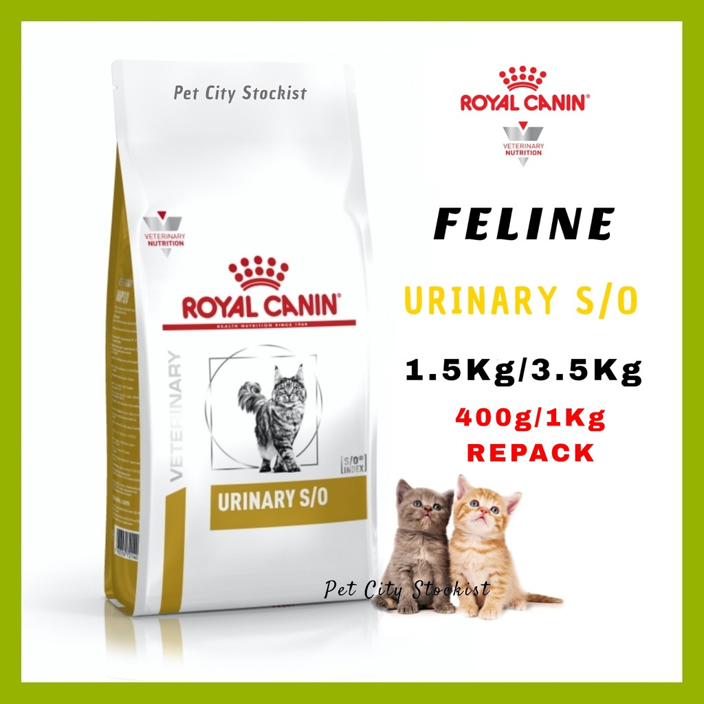 Royal Canin Cat Urinary S/O Feline Veterinary Diet 1.5kg & 3.5kg ...