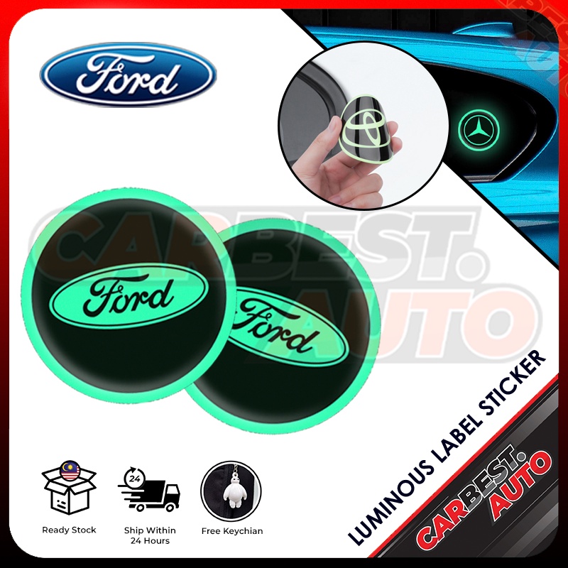 1pc FORD Car Logo Sticker Reflective Luminous Accessorie Bodykit 2023 ...