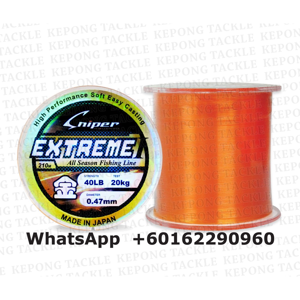 Sniper fishing line Extreme I, II, III, IV, V Spool Japan Material Mono ...