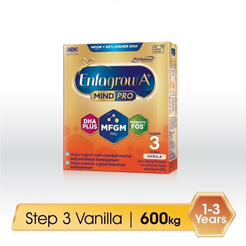 Enfagrow A+ Mindpro Step 3 500g Vanilla (1-3Years) | Shopee Malaysia