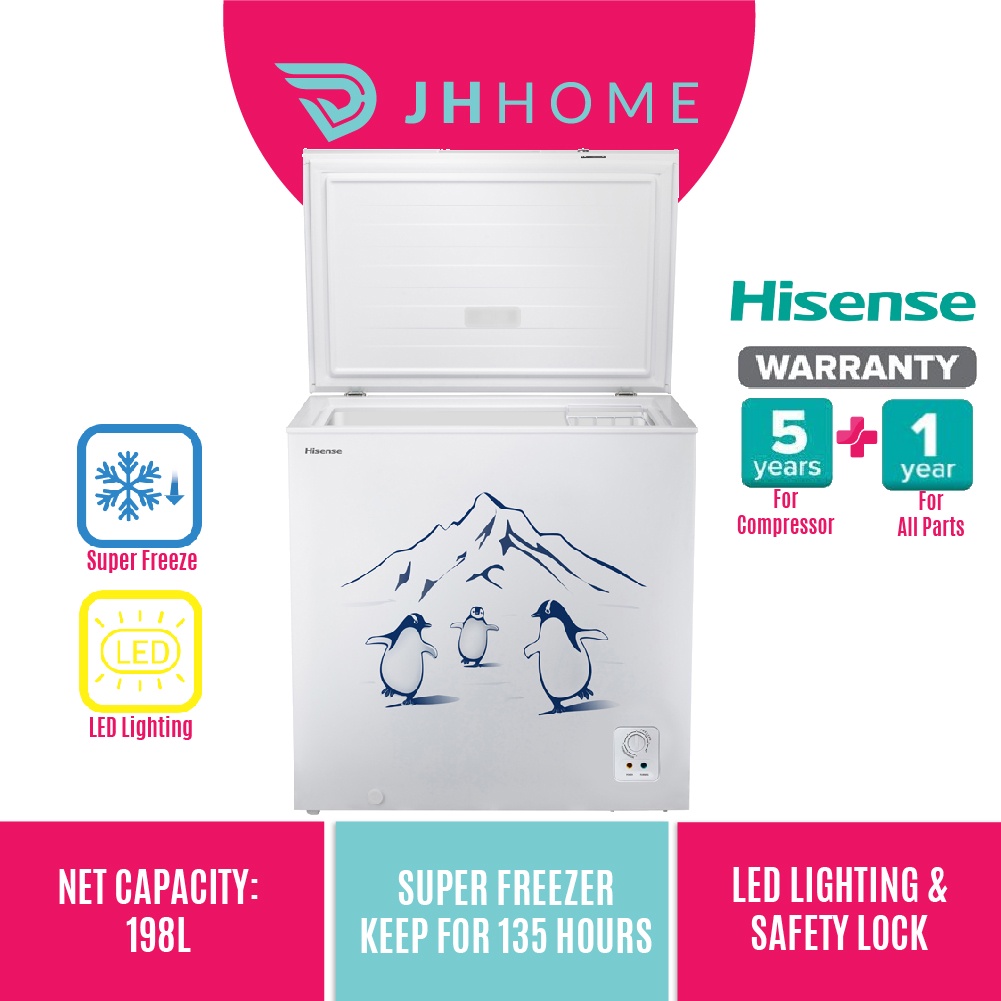 Hisense Chest Freezer 128L FC125D4BW | 178L FC186D4BWP | 248L ...