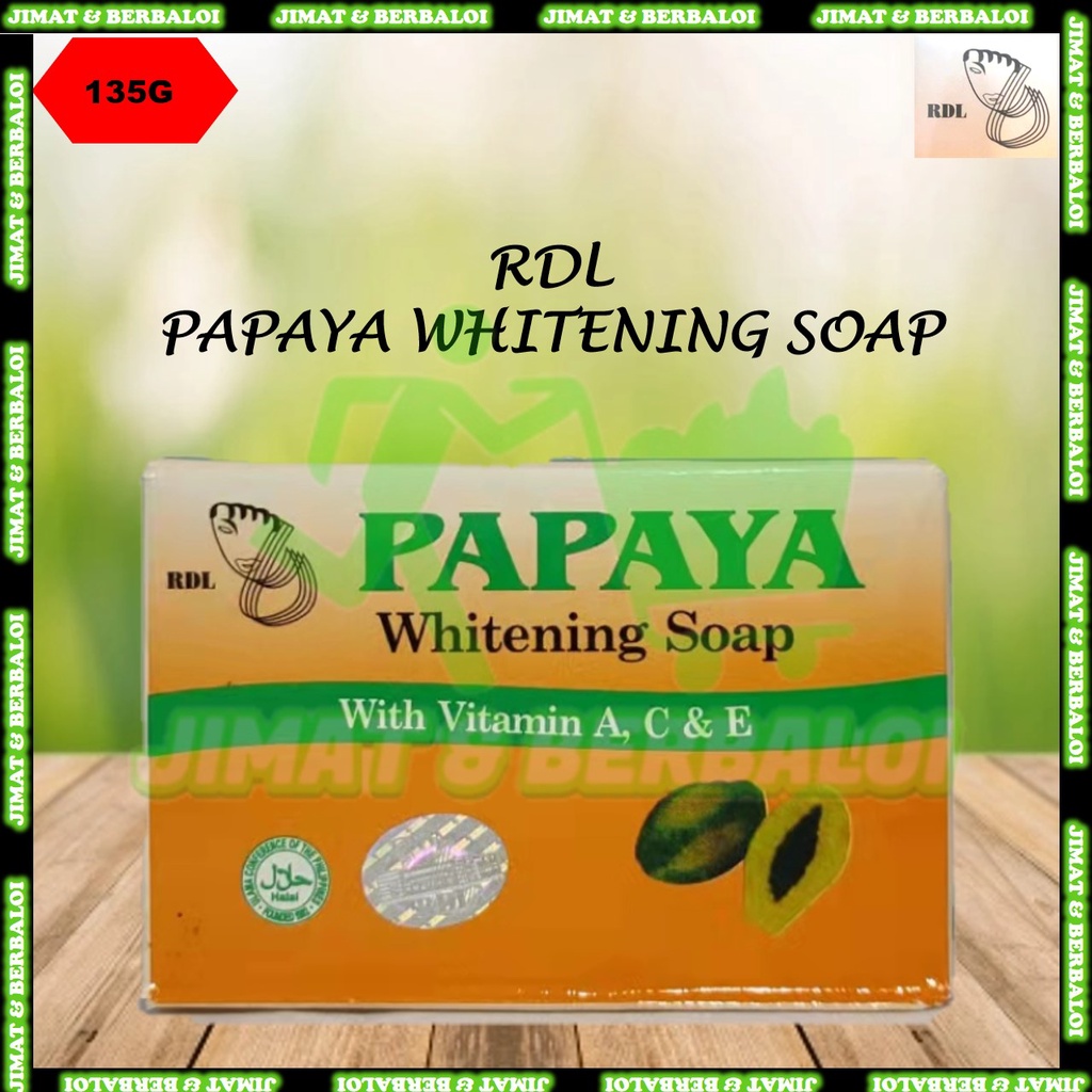 RDL PAPAYA WHITENING SOAP (135g) EXP2027 | Shopee Malaysia